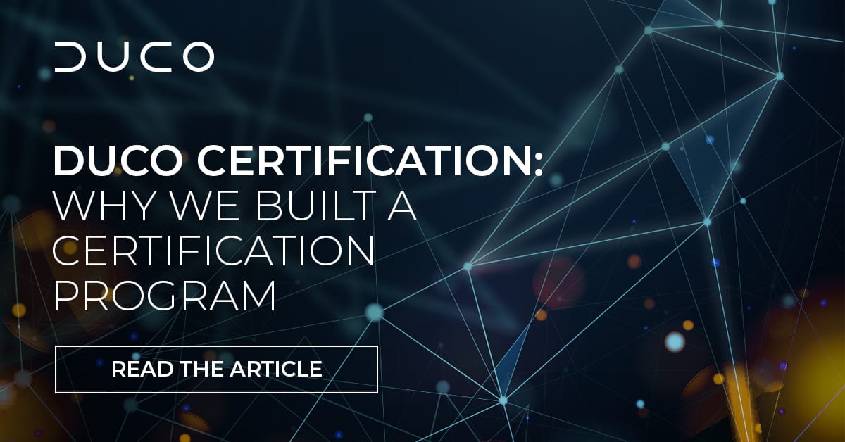 Duco Certification: Why we built a certification program | Duco