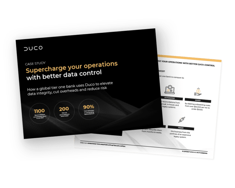 Reconciliation Software for Financial Markets | Duco