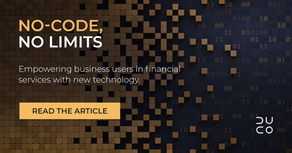 No-code, no limits: Empowering business users in financial services with new technology | Duco