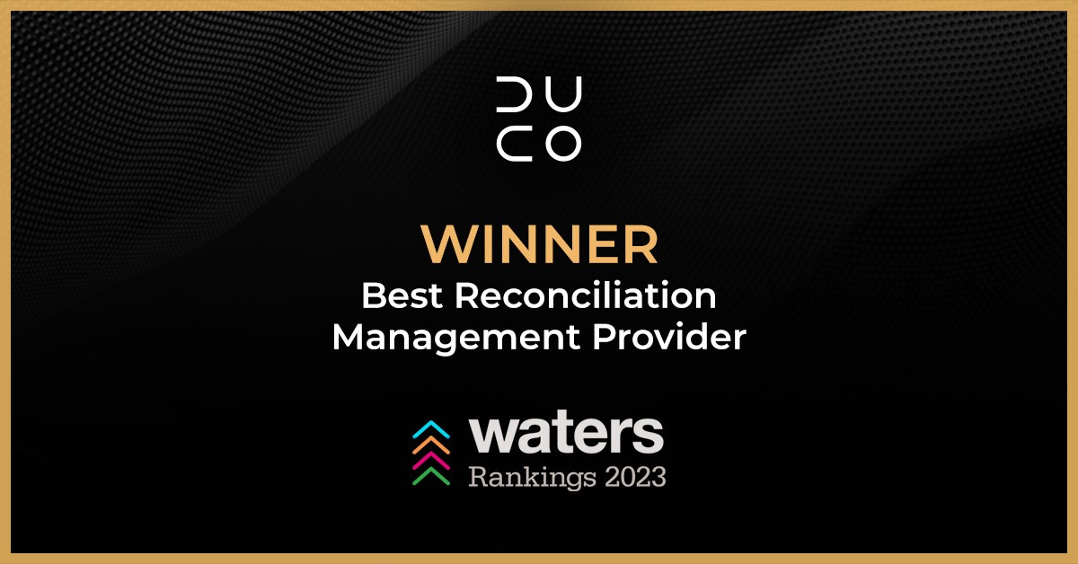 Duco wins Best Reconciliation Management Provider in Waters Rankings ...
